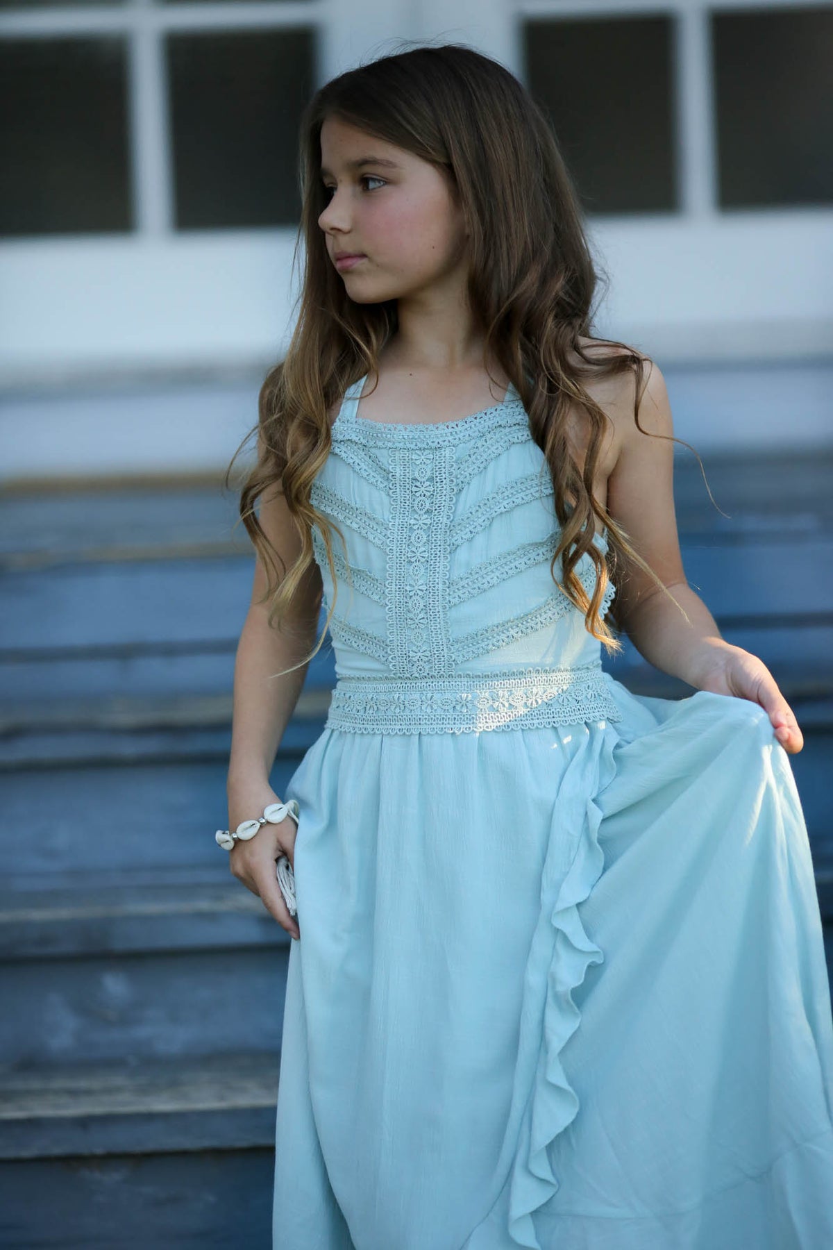Kaya- Girls Maxi Dress - Tea Princess